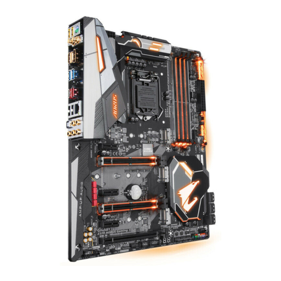 GIGABYTE Z370 AORUS ULTRA GAMING USER MANUAL Pdf Download | ManualsLib