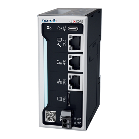 BOSCH REXROTH CTRLX CORE OPERATING MANUAL Pdf Download | ManualsLib