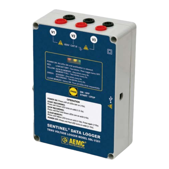 AEMC SENTINEL SDL-V301 USER MANUAL Pdf Download | ManualsLib