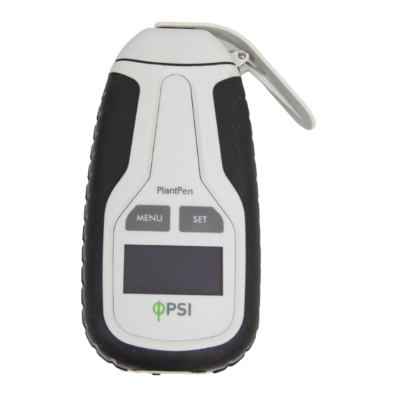 PSI PLANTPEN NDVI INSTRUCTION MANUAL Pdf Download | ManualsLib