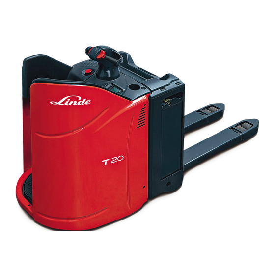 LINDE T20 SP SERVICE TRAINING Pdf Download | ManualsLib