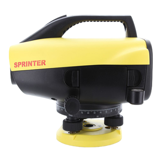 LEICA GEOSYSTEMS SPRINTER 100 USER MANUAL Pdf Download | ManualsLib