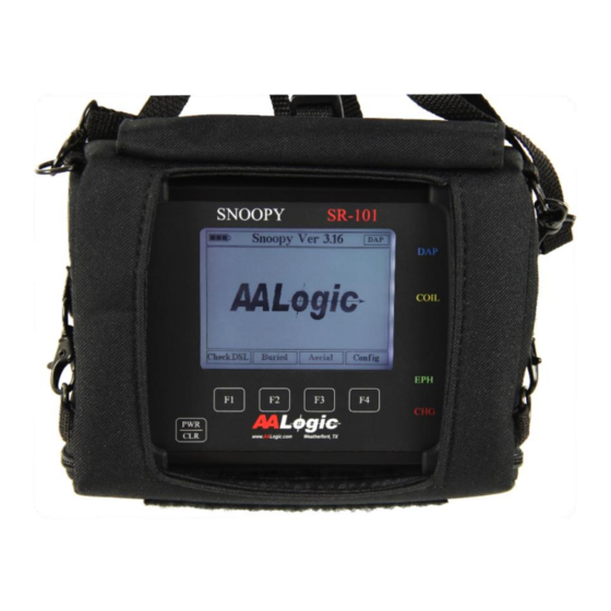 AALOGIC SNOOPY SR-101 TECHNICIAN MANUAL Pdf Download | ManualsLib