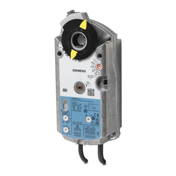 SIEMENS GMA1 SERIES MOUNTING INSTRUCTIONS Pdf Download | ManualsLib