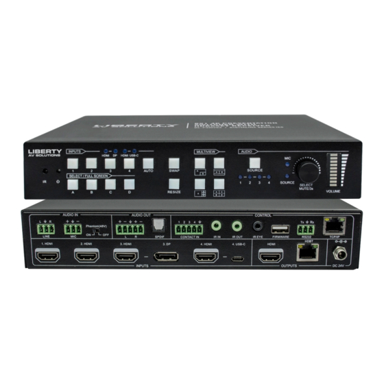 LIBERTY AV SOLUTIONS DL-PSMV62 USER MANUAL Pdf Download | ManualsLib