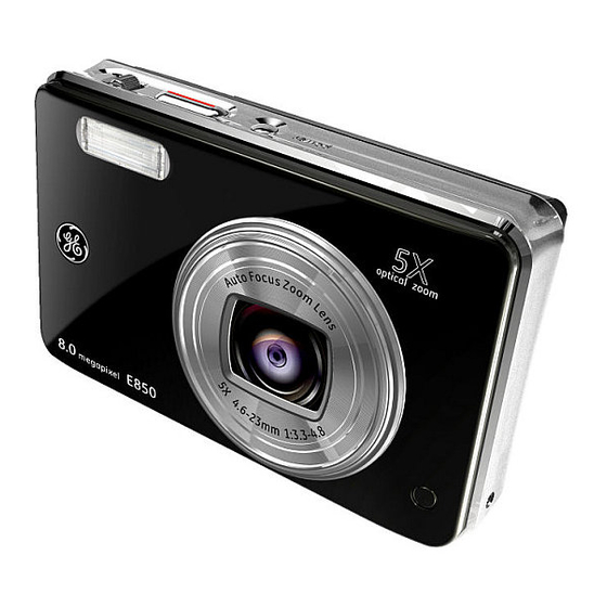 GE E850 DIGITAL CAMERA USER MANUAL | ManualsLib