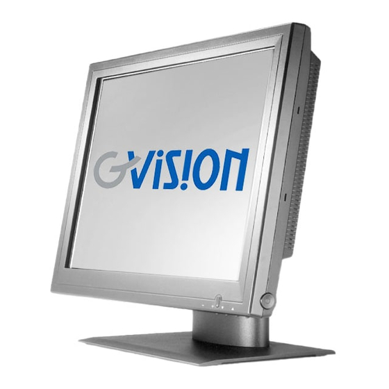 GVISION P19BH MONITOR SPECIFICATIONS | ManualsLib