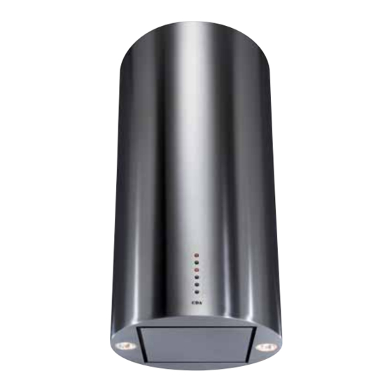 CDA CYLINDER EXTRACTORS EVCK4 VENTILATION HOOD INSTALLATION AND ...