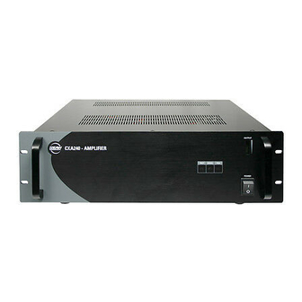 EAW CXA240 AMPLIFIER SPECIFICATIONS | ManualsLib