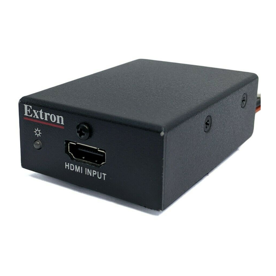 EXTRON ELECTRONICS EQUALIZER HDMI 101 STEREO EQUALIZER SPECIFICATIONS ...