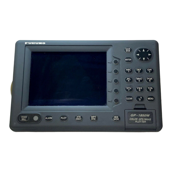 FURUNO GP-1850W MARINE GPS SYSTEM INSTALLATION MANUAL | ManualsLib