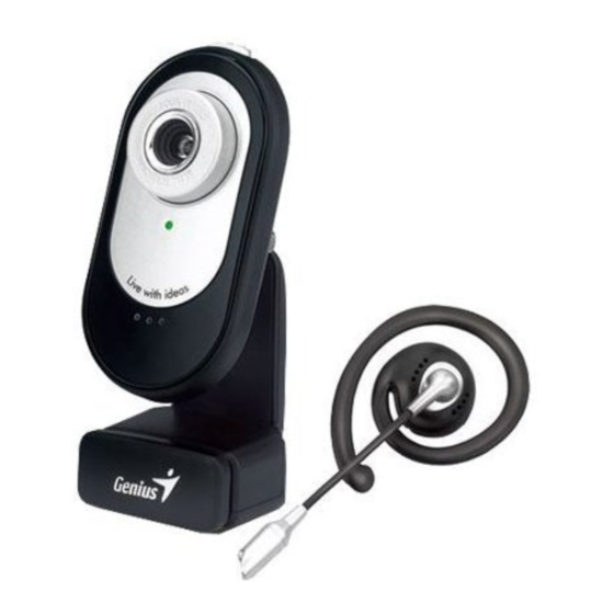 GENIUS WEB CAMERA WEBCAM SPECIFICATIONS | ManualsLib