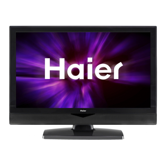 HAIER LT19A1 TV RECEIVER USER MANUAL | ManualsLib