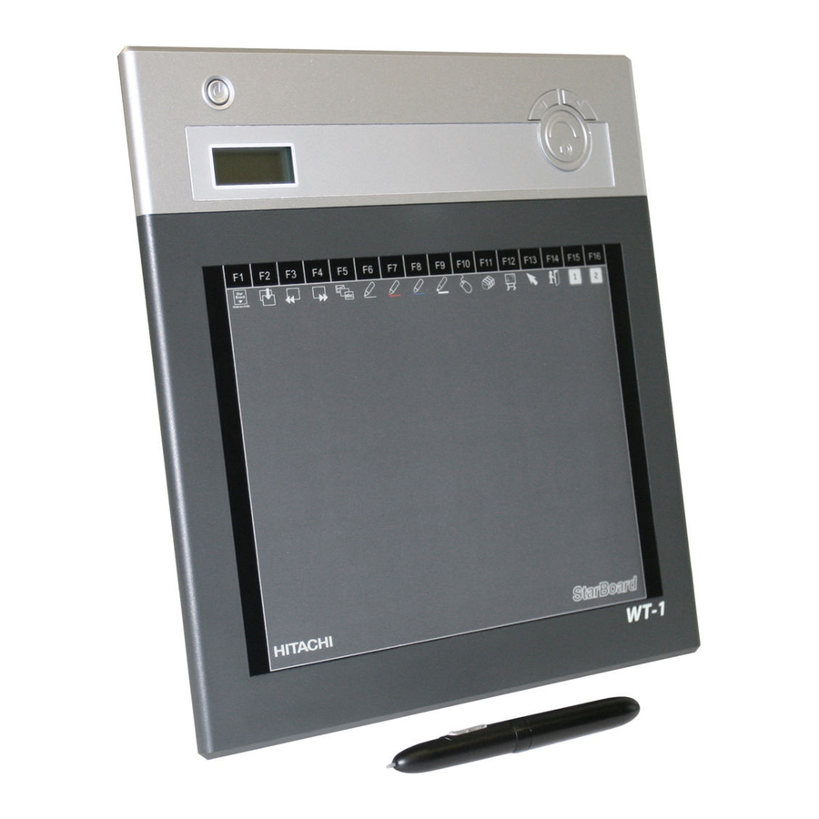 HITACHI WT-1 GRAPHICS TABLET BROCHURE | ManualsLib