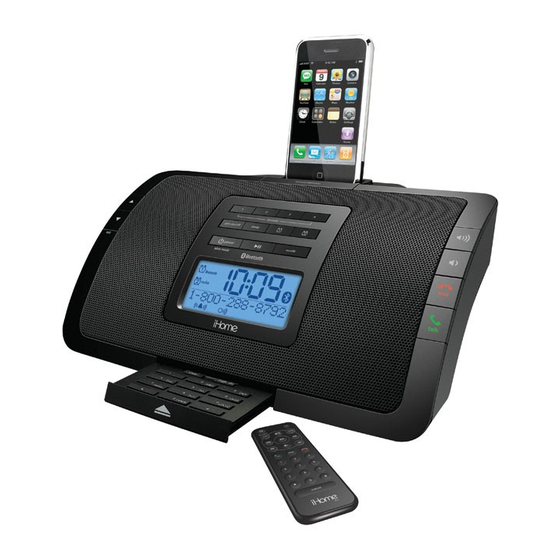 IHOME IP47 CLOCK RADIO OWNER'S MANUAL | ManualsLib
