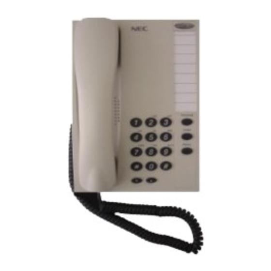 NEC AT-10 TELEPHONE USER MANUAL | ManualsLib