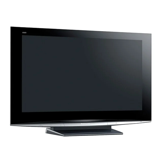 PANASONIC VIERA FLAT SCREEN TV FLAT PANEL TV SPECIFICATIONS | ManualsLib