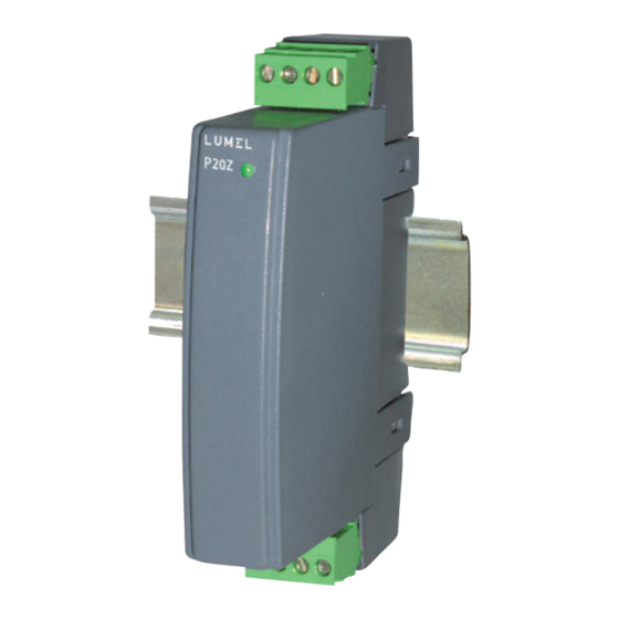 LUMEL P20Z USER MANUAL Pdf Download | ManualsLib