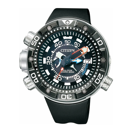 CITIZEN PROMASTER J250 QUICK START MANUAL Pdf Download | ManualsLib