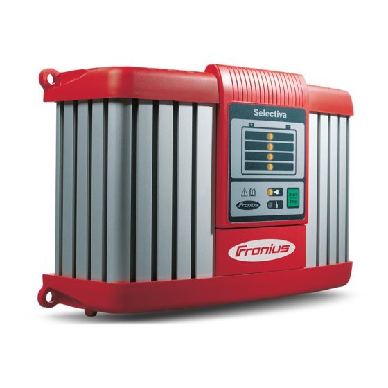 FRONIUS SELECTIVA 1020E OPERATING INSTRUCTIONS MANUAL Pdf Download | ManualsLib