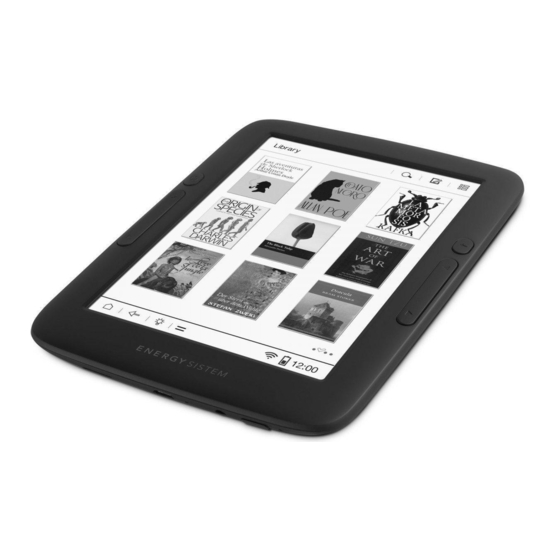 ENERGY SISTEM EREADER PRO MANUAL Pdf Download | ManualsLib