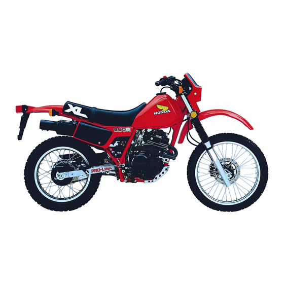 HONDA XL350R 1984 SHOP MANUAL Pdf Download | ManualsLib