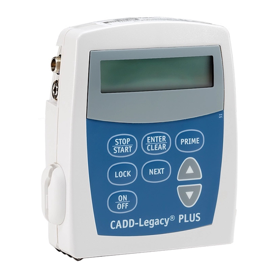 SMITHS MEDICAL CADD-LEGACY PLUS 6500 QUICK REFERENCE CARD Pdf Download ...