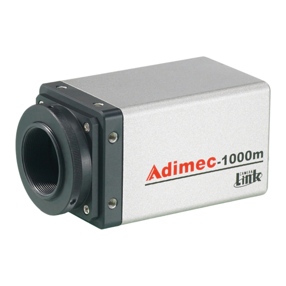 CAMERA LINK ADIMEC-1000M OPERATING AND TECHNICAL MANUAL Pdf Download ...