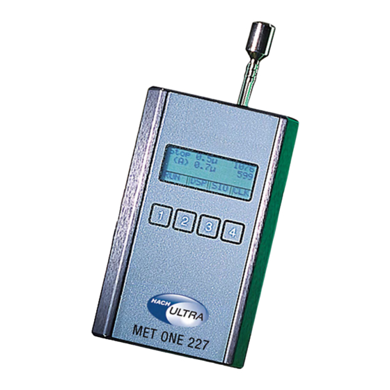 HACH ULTRA MET ONE 227 USER MANUAL Pdf Download | ManualsLib
