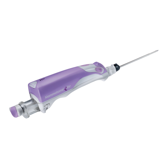 DEVICOR MAMMOTOME ELITE INSTRUCTIONS MANUAL Pdf Download | ManualsLib