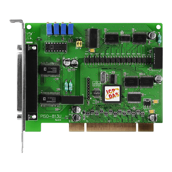 ICP DAS USA PISO-813 SERIES USER MANUAL Pdf Download | ManualsLib