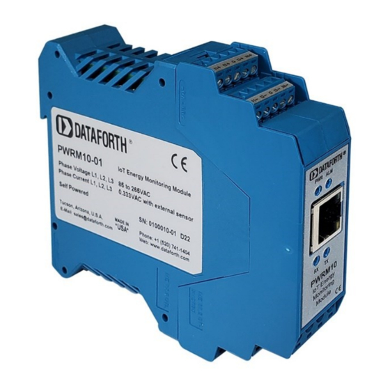 DATAFORTH PWRM10-01 QUICK START MANUAL Pdf Download | ManualsLib