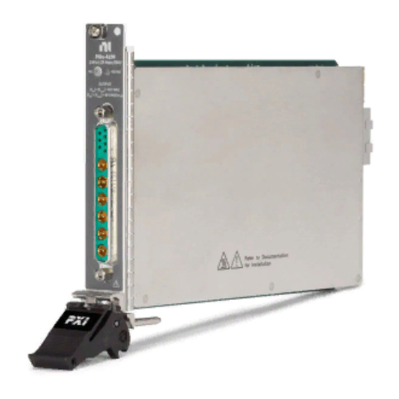 NI PXIE-4190 GETTING STARTED Pdf Download | ManualsLib