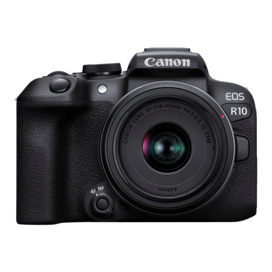 CANON EOS R10 USER MANUAL Pdf Download | ManualsLib