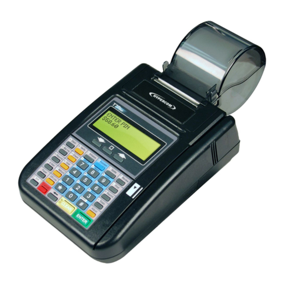 ELAVON HYPERCOM T7 SERIES QUICK REFERENCE MANUAL Pdf Download | ManualsLib