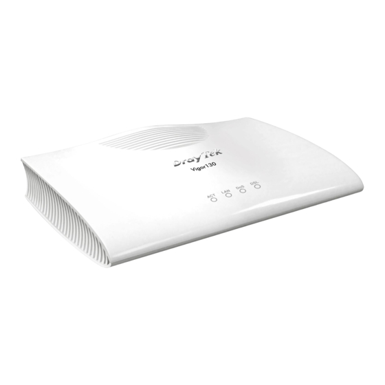 DRAYTEK VIGOR130 SERIES USER MANUAL Pdf Download | ManualsLib