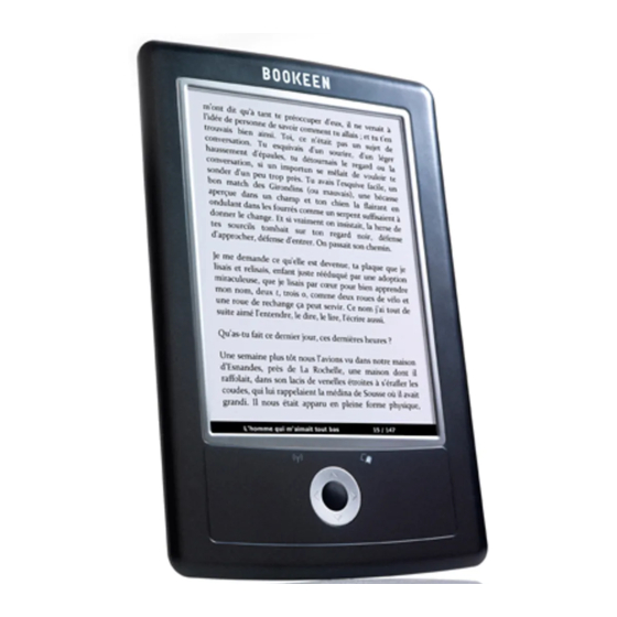 BOOKEEN CYBOOK ORIZON USER MANUAL Pdf Download | ManualsLib