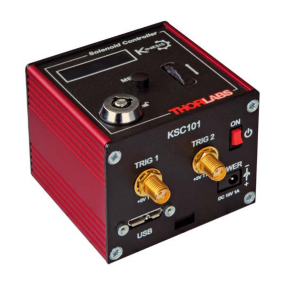THORLABS KSC101 USER MANUAL Pdf Download | ManualsLib