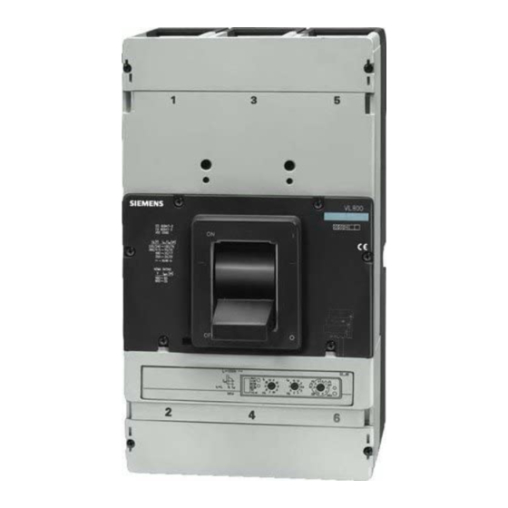 SIEMENS SENTRON VL630 OPERATING INSTRUCTIONS MANUAL Pdf Download ...