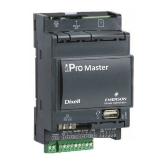 EMERSON DIXELL IPRO MASTER IPM500D INSTALLING AND OPERATING ...