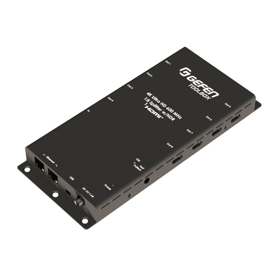 GEFEN GTB-UHD600-18S-RT USER MANUAL Pdf Download | ManualsLib
