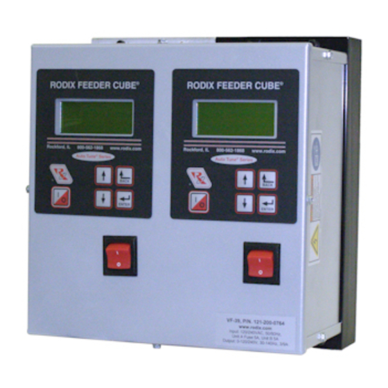 RODIX FEEDER CUBE VF SERIES MANUAL Pdf Download | ManualsLib