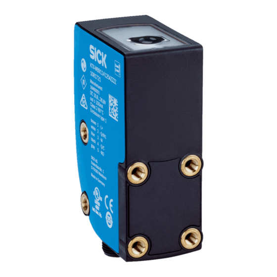 SICK KTX-WP92142252ZZZZ QUICK START MANUAL Pdf Download | ManualsLib