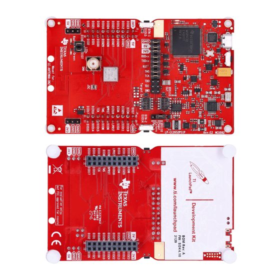 TEXAS INSTRUMENTS SIMPLELINK CC2652PSIP MANUAL Pdf Download | ManualsLib