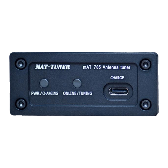 MAT-TUNER MAT-705 USER INSTRUCTIONS Pdf Download | ManualsLib