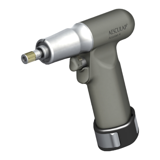 AESCULAP ACCULAN 4 INSTRUCTIONS FOR USE/TECHNICAL DESCRIPTION Pdf ...