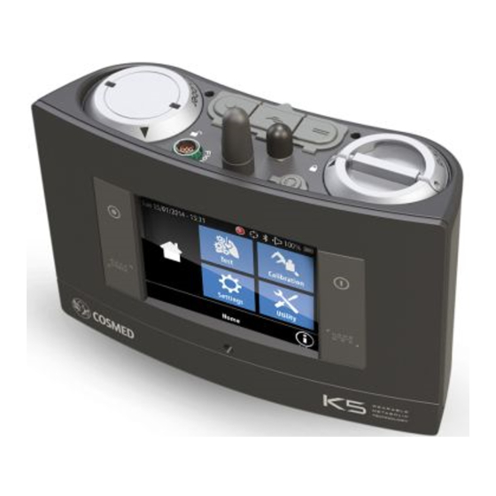 COSMED K5 MANUAL Pdf Download | ManualsLib