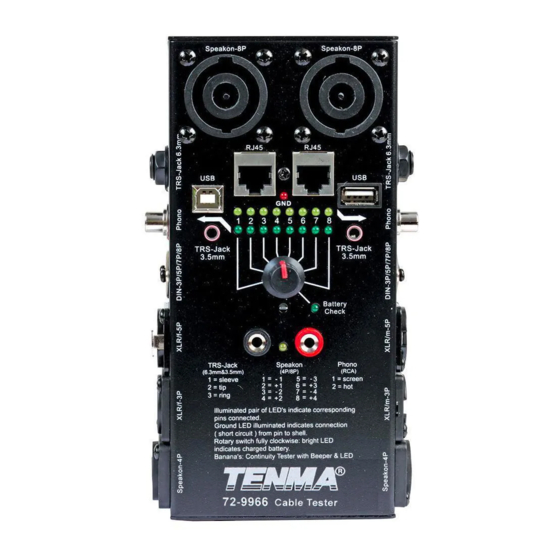 TENMA 72-9966 QUICK START MANUAL Pdf Download | ManualsLib