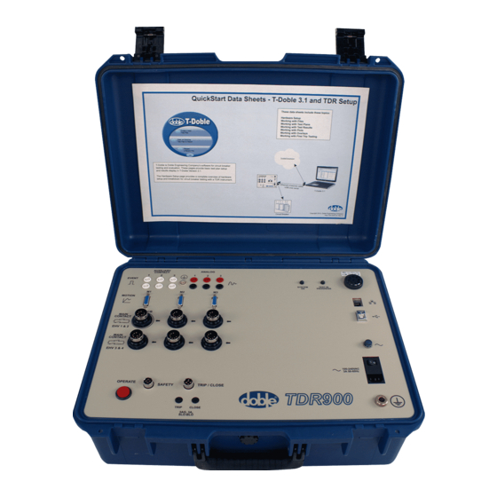 DOBLE TDR900 USER Pdf Download | ManualsLib