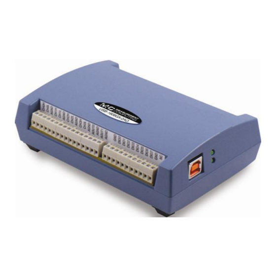 MEASUREMENT COMPUTING USB-1608G SERIES USER MANUAL Pdf Download ...